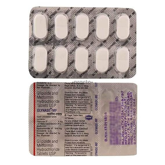 GLYNASE MF TAB 10'S - "Trusted Medicines, Caring Prices."
