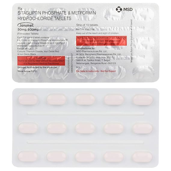 JANUMET 50/500 TAB 15'S - "Trusted Medicines, Caring Prices."