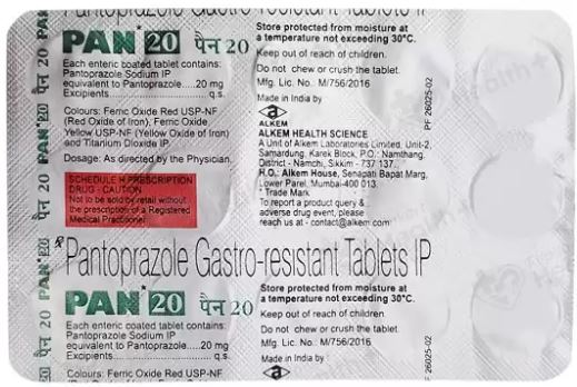 PAN 20 15'S - "Trusted Medicines, Caring Prices."