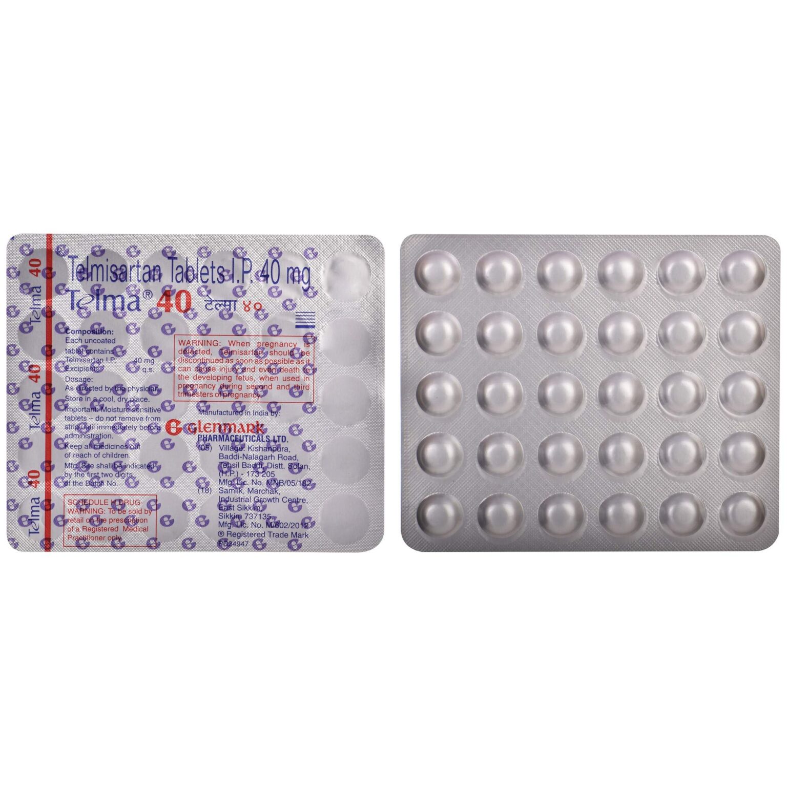 TELMA 40 TAB 30'S - "Trusted Medicines, Caring Prices."